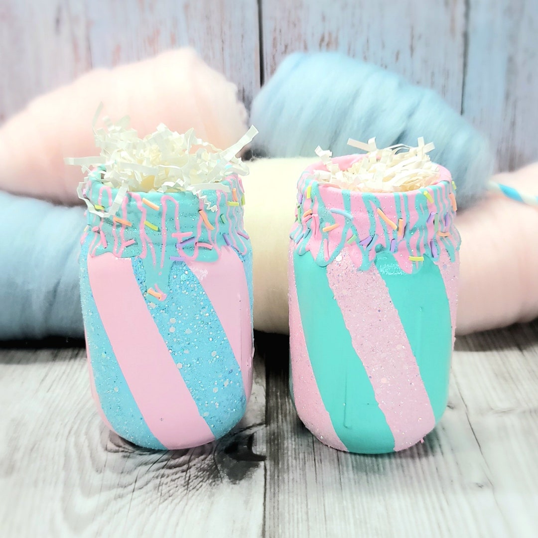 Cotton Candy Jar - Cute Candy Themed Party Décor - Fun Dessert Storage ...