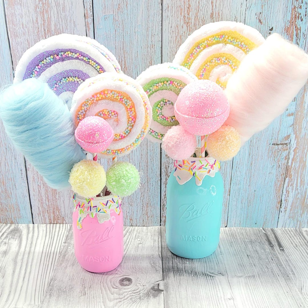Fake Candy Centerpiece, Sweet One Birthday, Baby Shower, Candyland ...