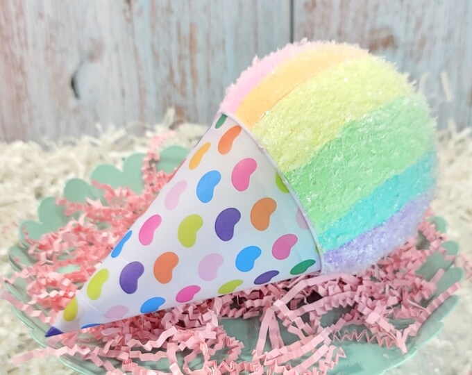 Handmade Pastel Snow Cone Décor – Whimsical Faux Ice Cream - Etsy