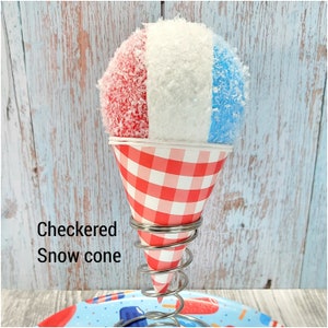 Fake Snow Cone for Patriotic Decor, Ice Cream Party and Summer Decor - Etsy