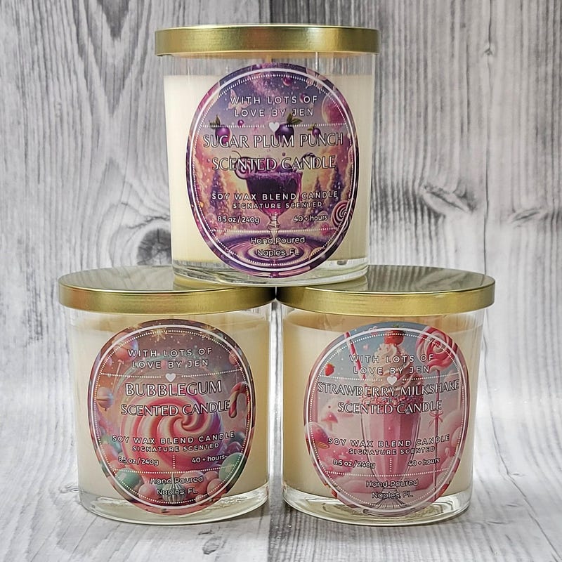 Candy Candles - Etsy