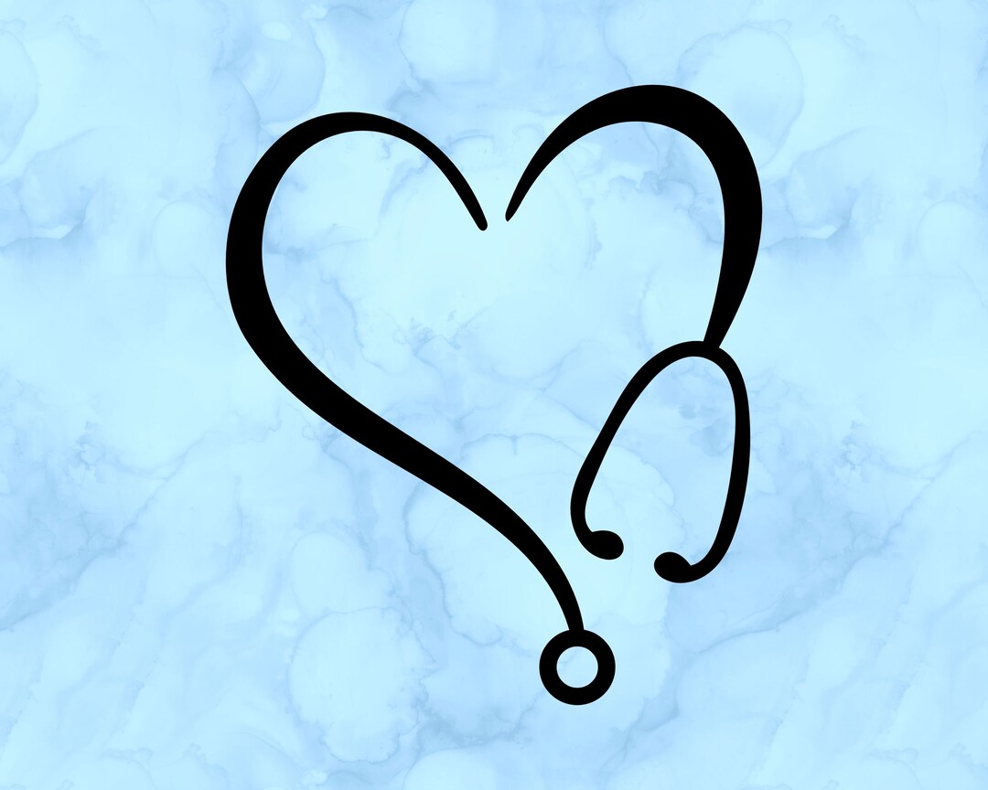 Heart Stethoscope Decal - Etsy