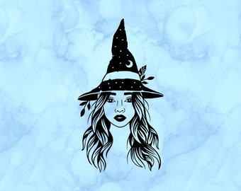 Halloween Window Decal Halloween Car Witch Vinyl Decal Fall Witch Car ...