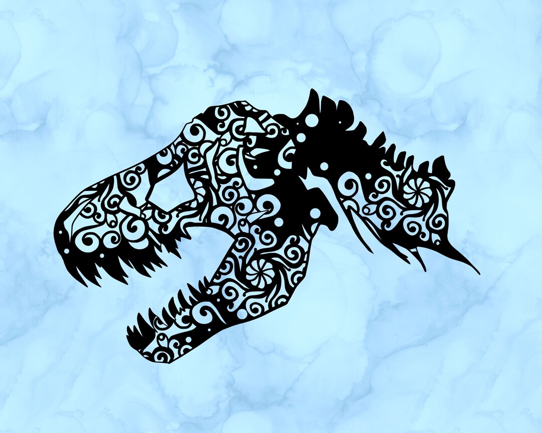 Tyrannosaurus Rex Zentangle Decal - Etsy