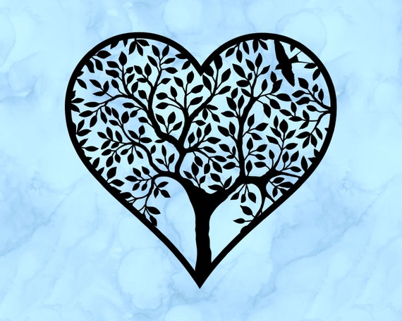 Heart Tree Decal - Etsy