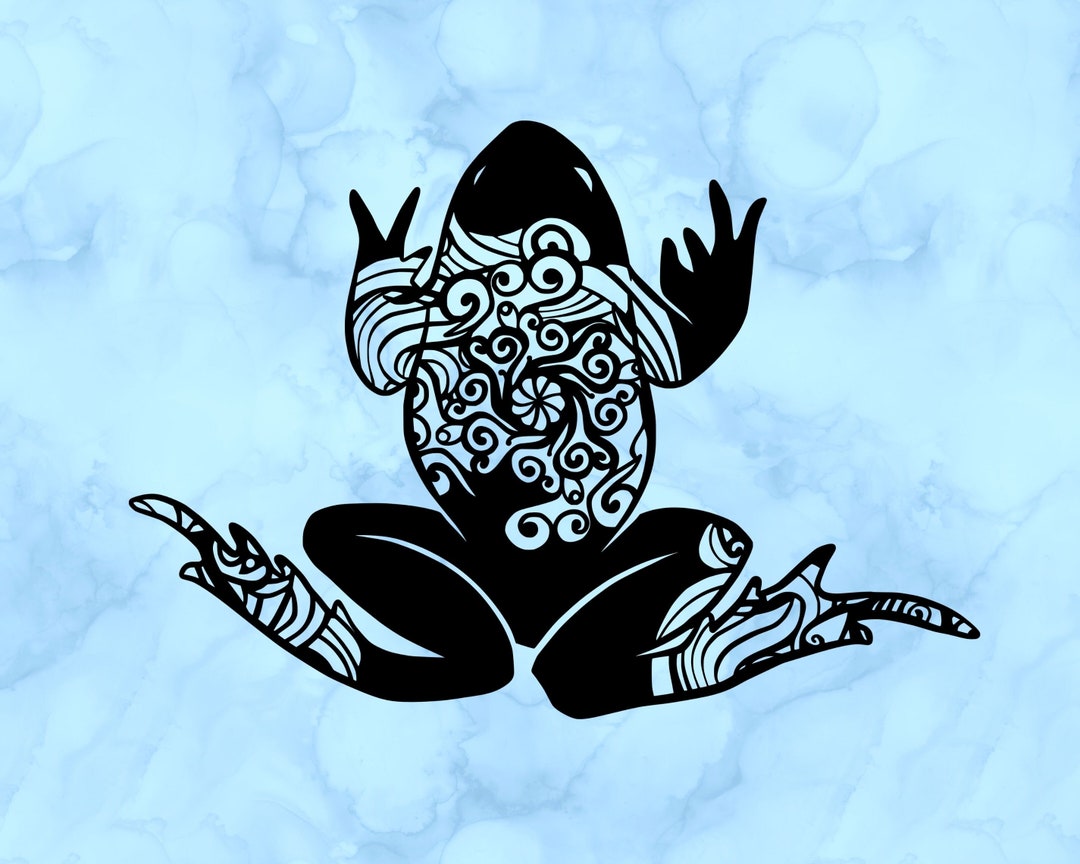 Frog Zentangle Decal - Etsy