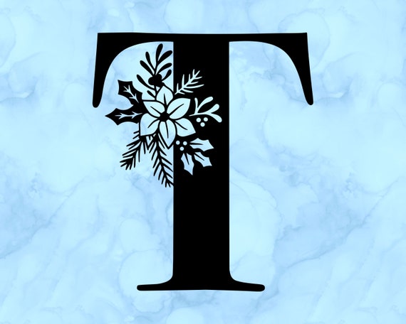 Christmas Letter T Decal - Etsy