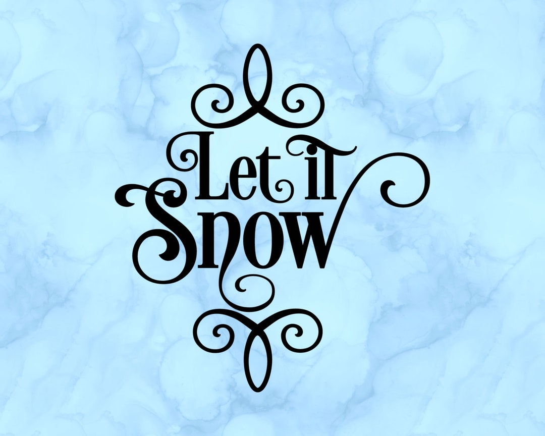 Let It Snow Decal - Etsy
