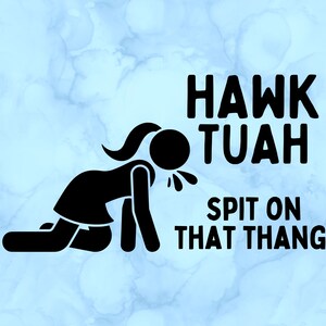 Hawk Tuah Decal - Etsy