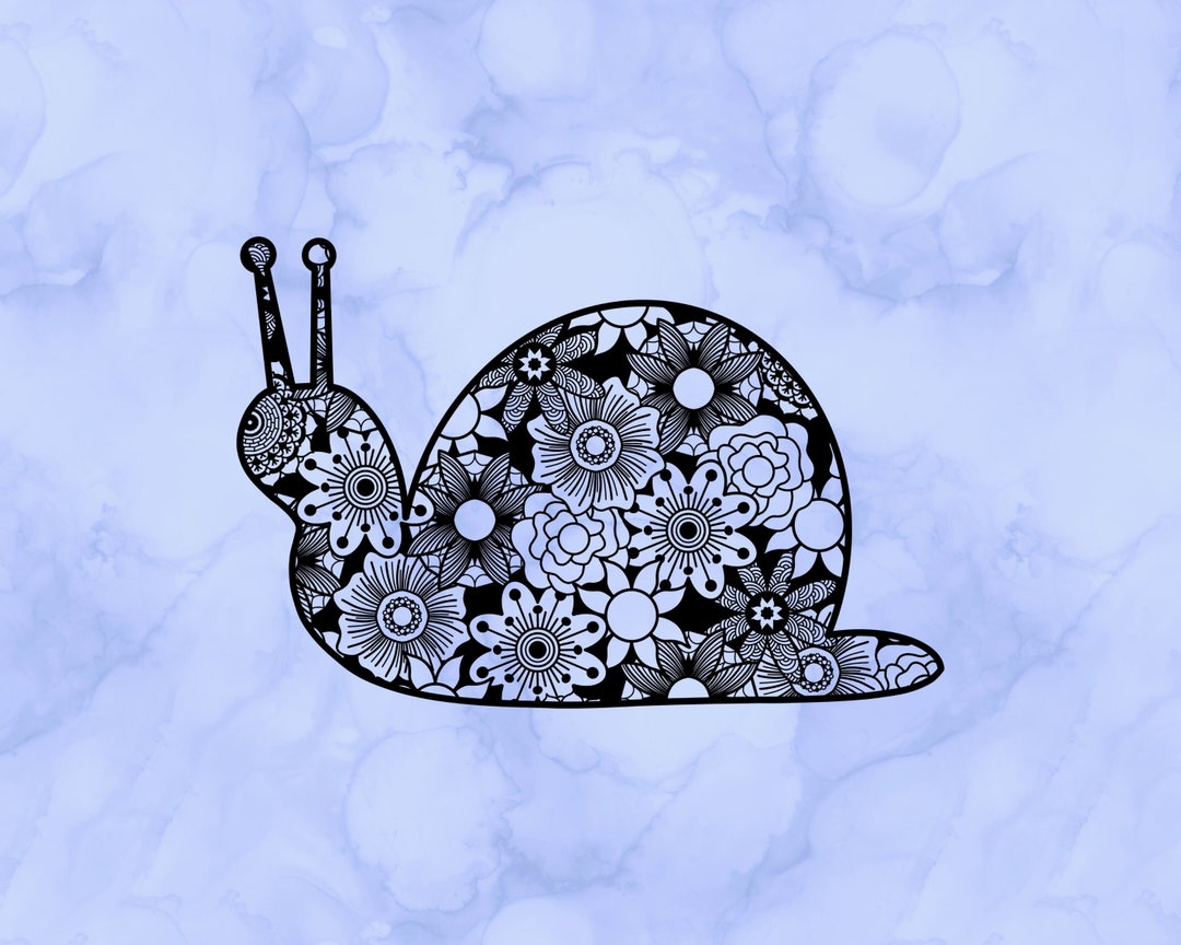 Snail Zentangle Decal - Etsy