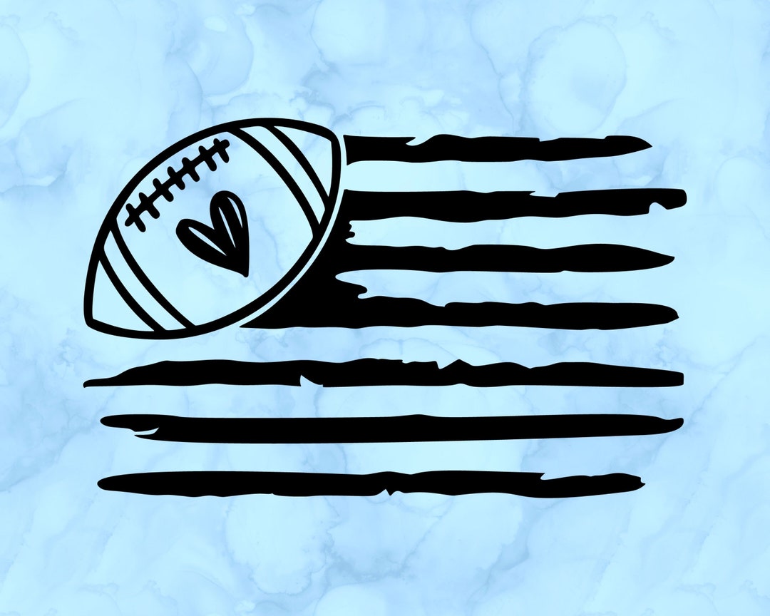 Football Flag Decal - Etsy