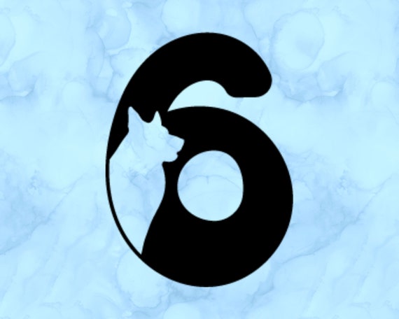 Dog Number 6 Decal - Etsy