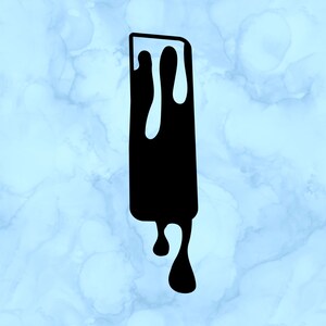 Drip Letter I Decal - Etsy