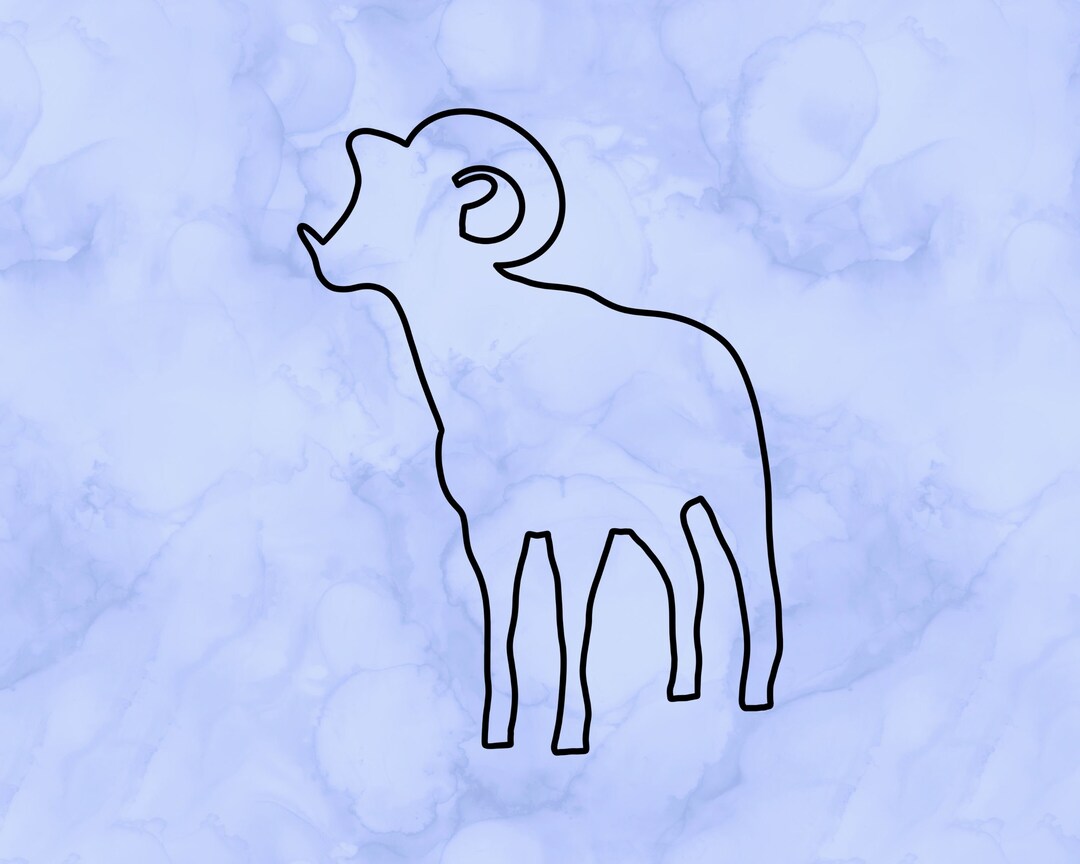 Dall Sheep Outline Decal - Etsy