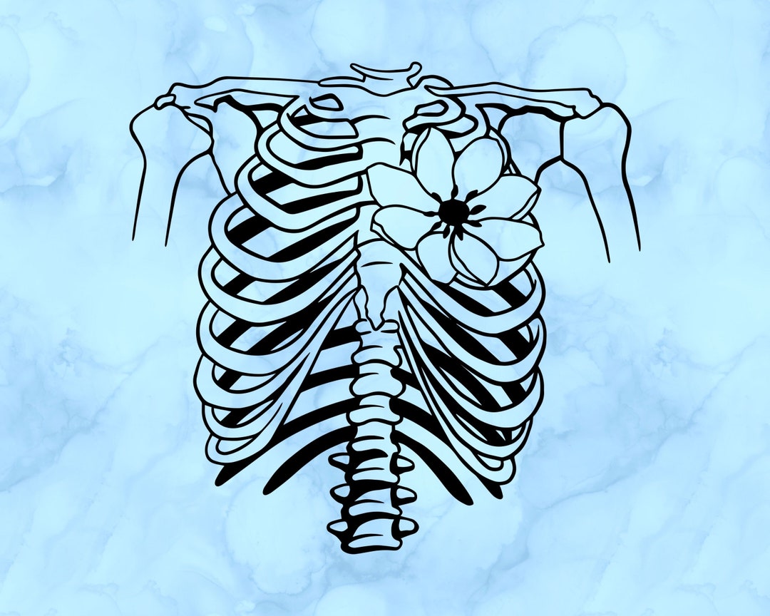 Floral Skeleton Decal - Etsy