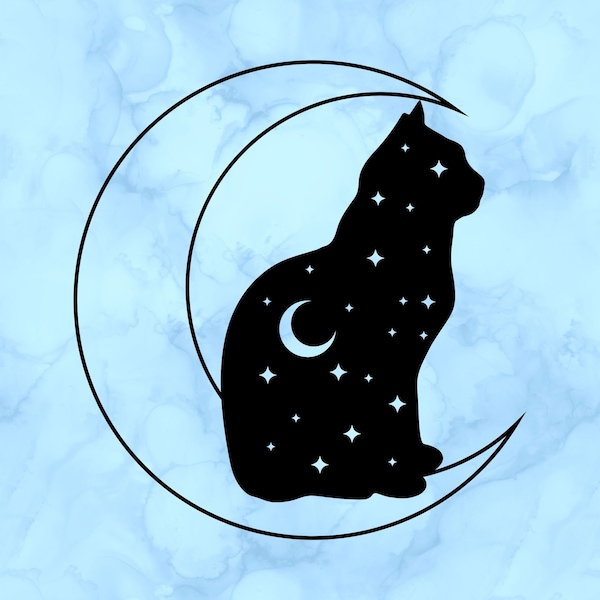 Crescent Moon Decal - Etsy