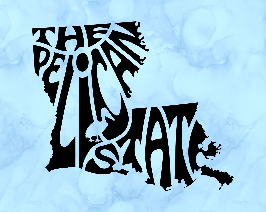 Louisiana - the Pelican State Decal - Etsy