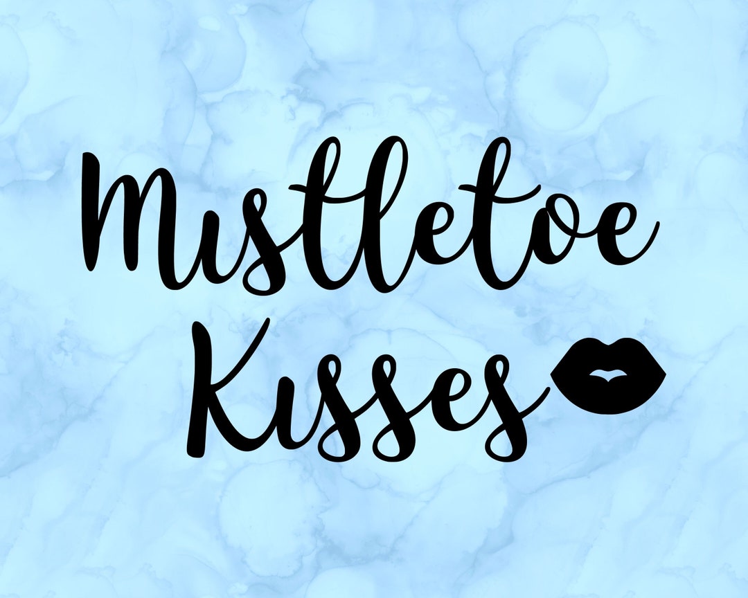 Mistletoe Kisses Decal - Etsy