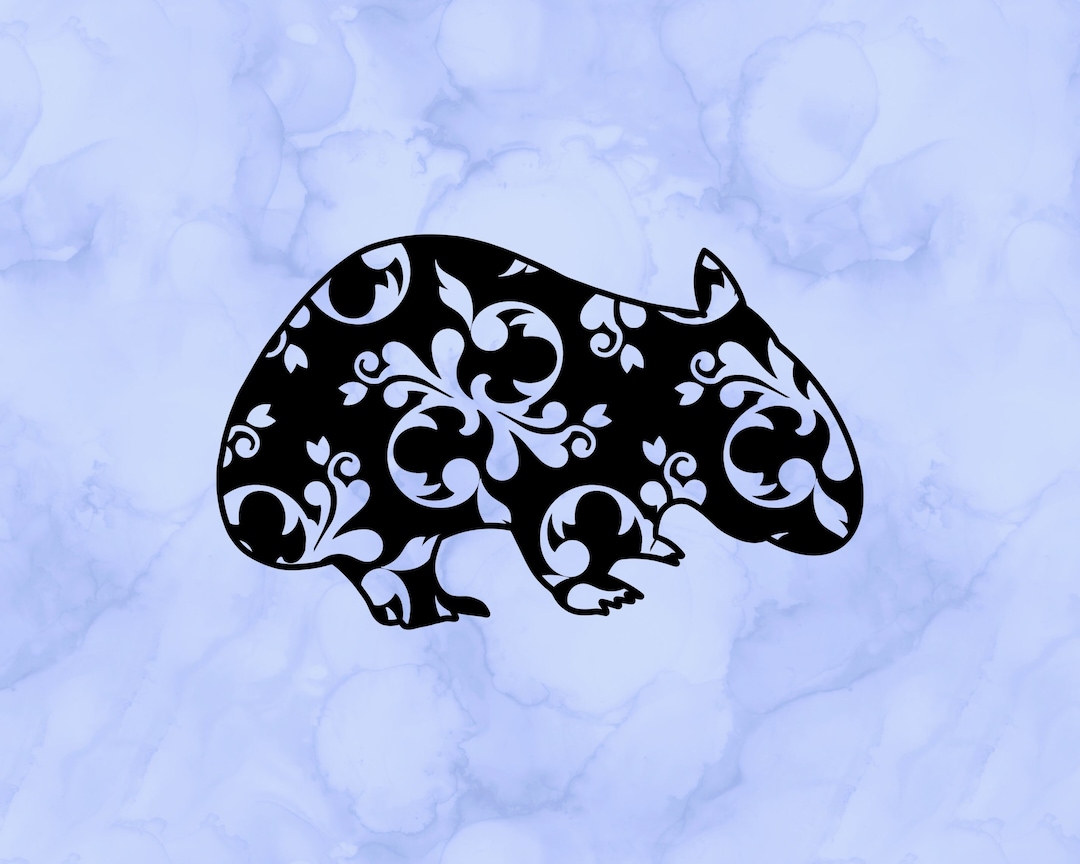 Floral Wombat Decal - Etsy