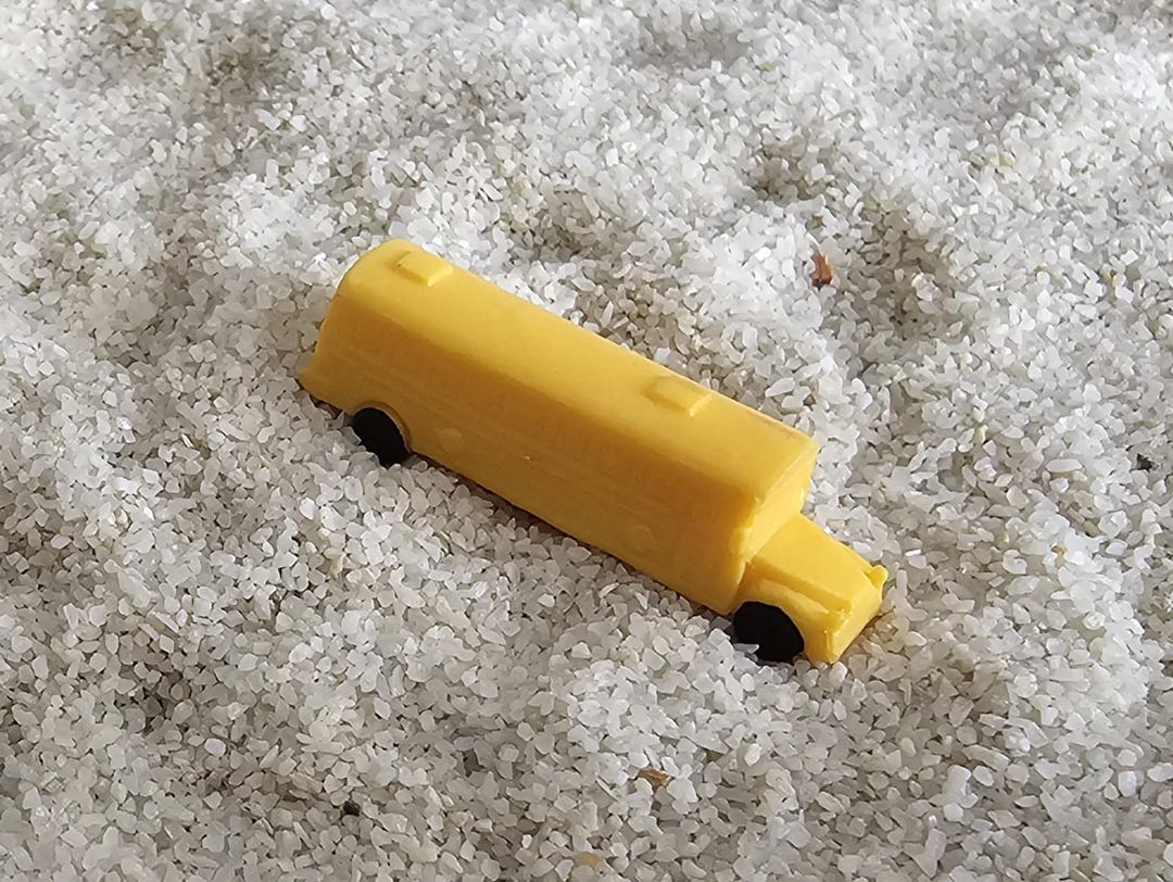 Mini School Bus Figurine VERY SMALL - Etsy