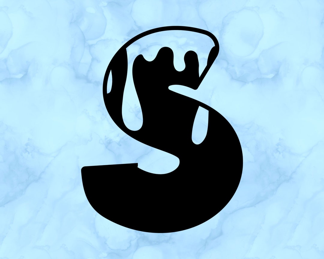 Drip Letter S Decal - Etsy