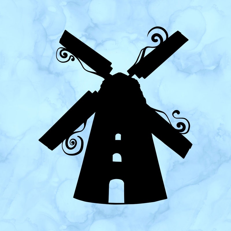 Windmill Decal - Etsy