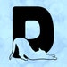 Cat Letter D Decal - Etsy