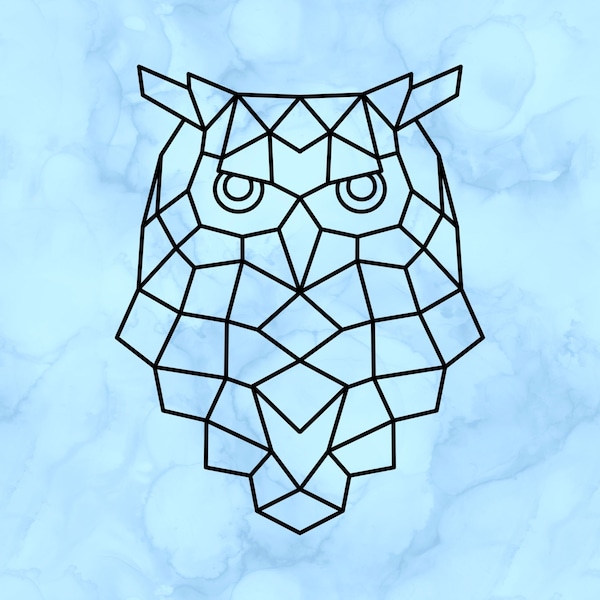 Geometric Owl - Etsy