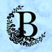 Floral Letter B Decal - Etsy