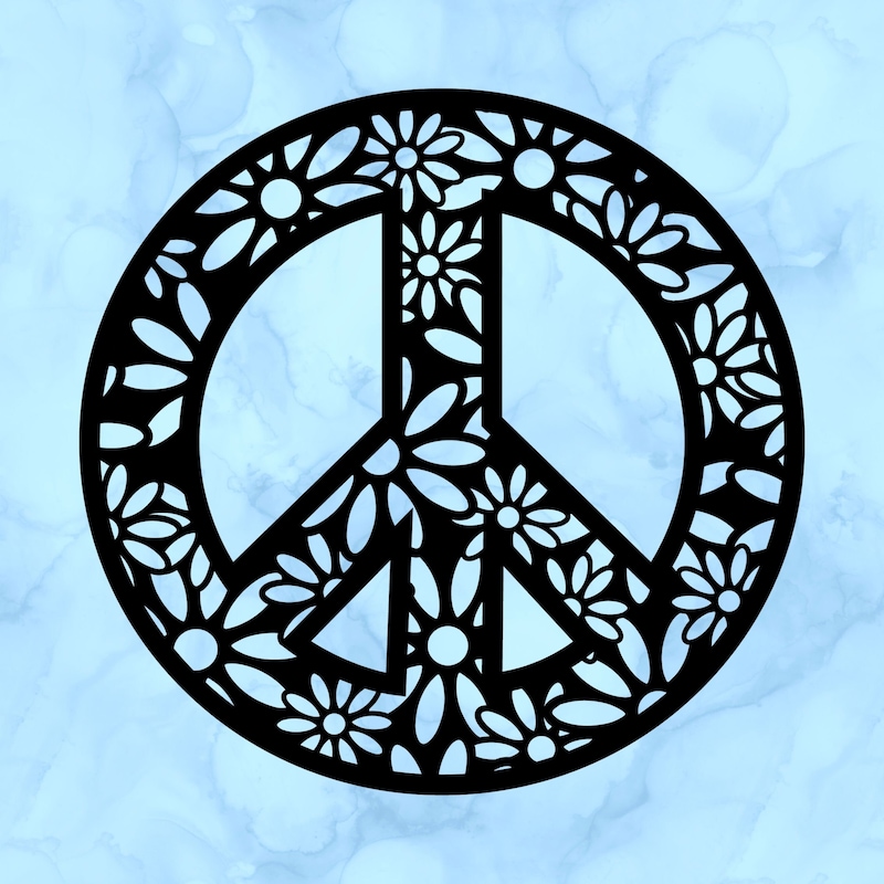 Peace Sign Decal - Etsy