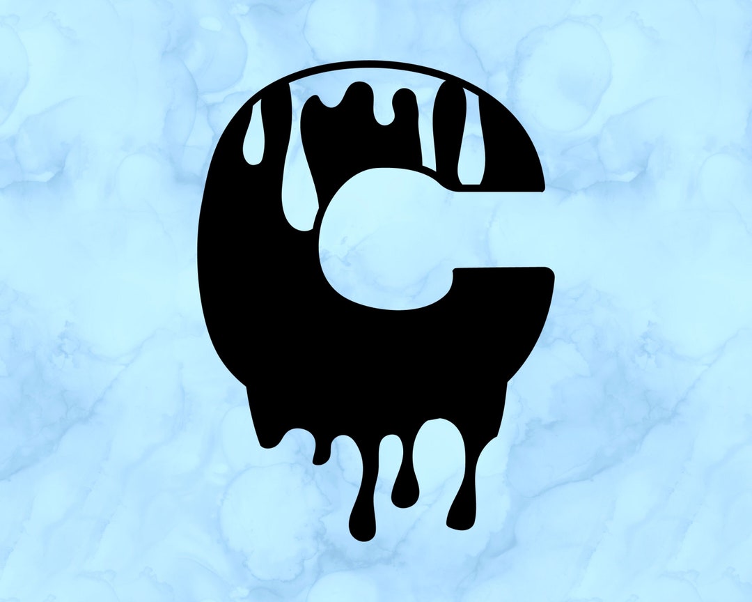 Drip Letter C Decal - Etsy