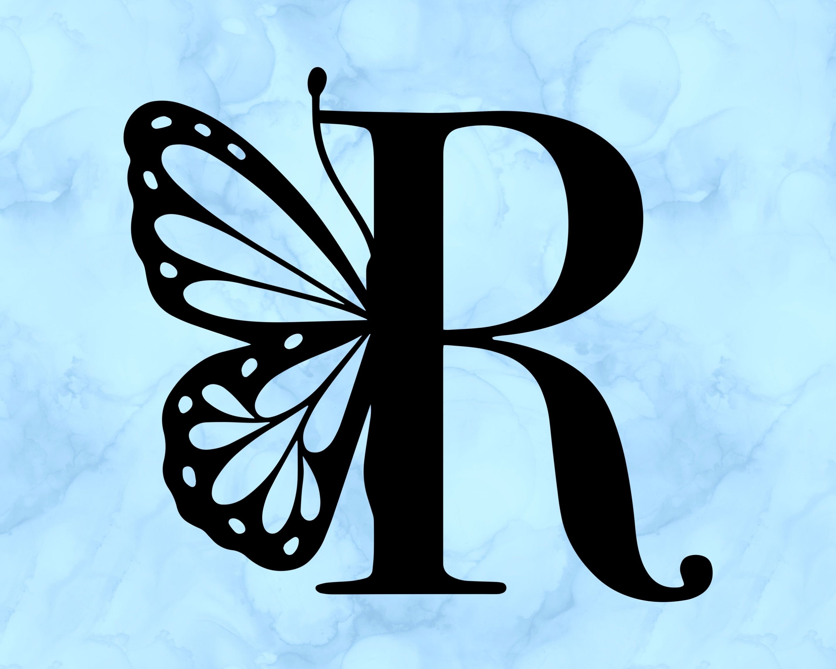Butterfly Letter R Decal - Etsy