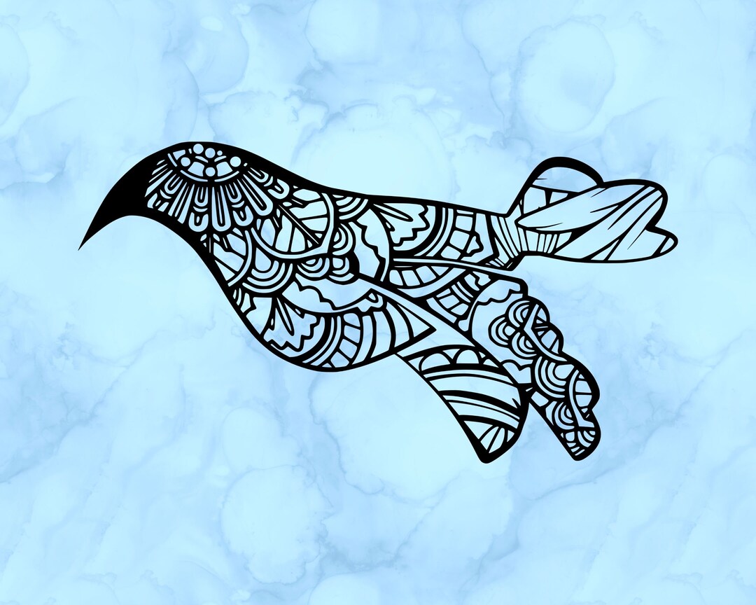 Dove Zentangle Decal - Etsy