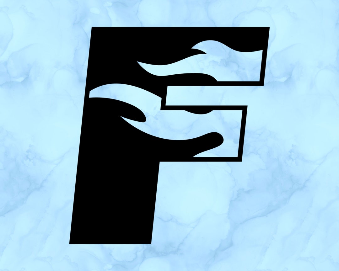 Flame Letter F Decal - Etsy