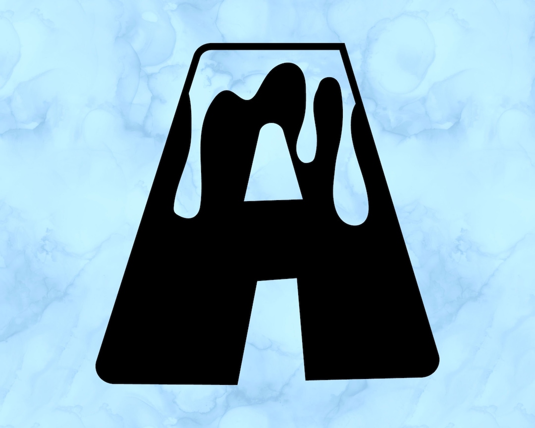 Drip Letter A Decal - Etsy