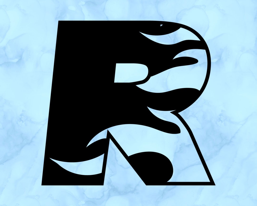 Flame Letter R Decal - Etsy