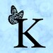 Butterfly Letter K Decal - Etsy