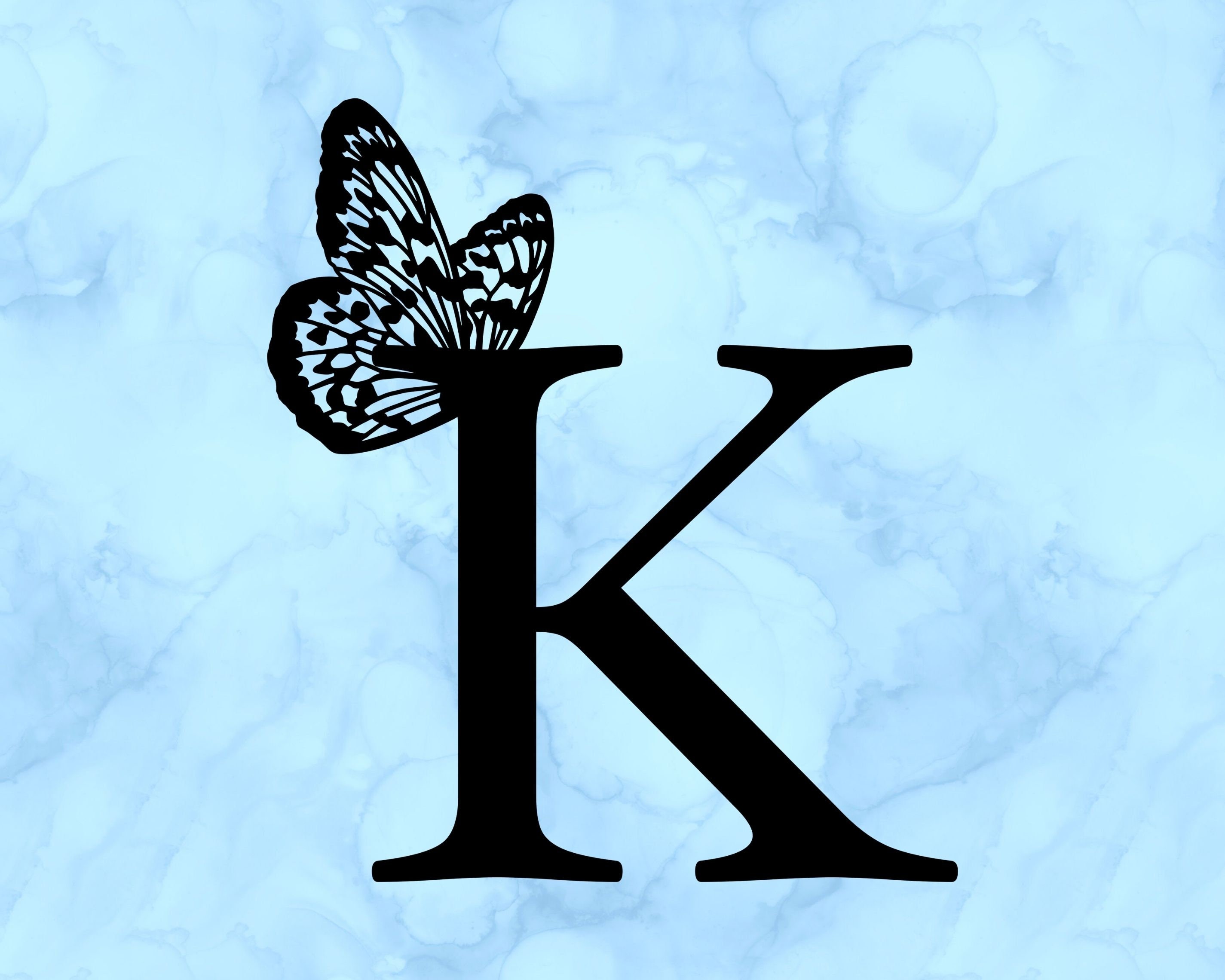 Butterfly Letter K