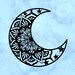 Moon Zentangle Decal - Etsy