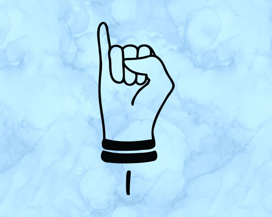 Sign Language Letter I Decal - Etsy