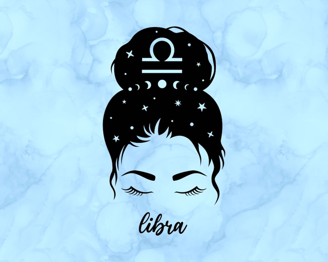Libra Zodiac Woman Decal - Etsy