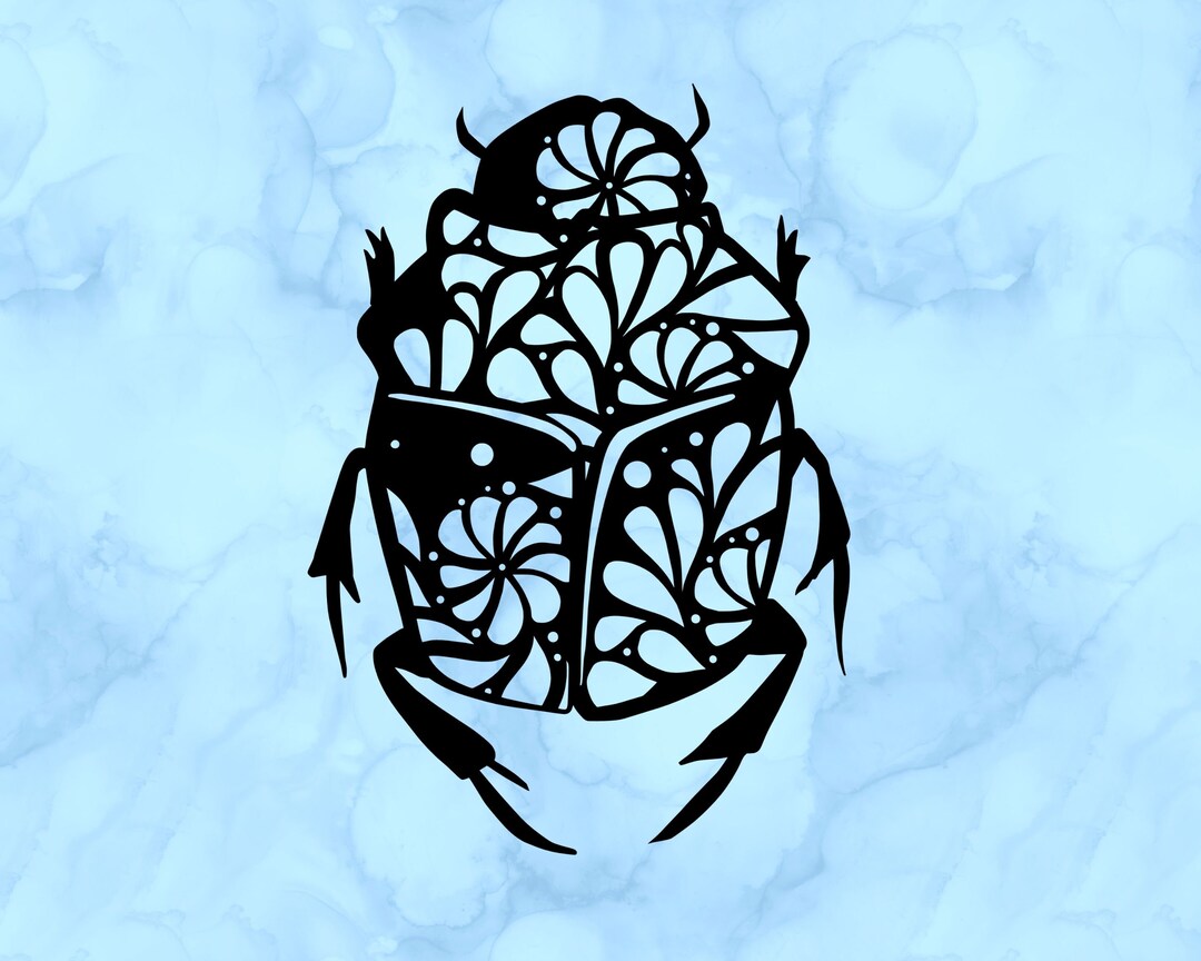 Scarab Zentangle Decal - Etsy