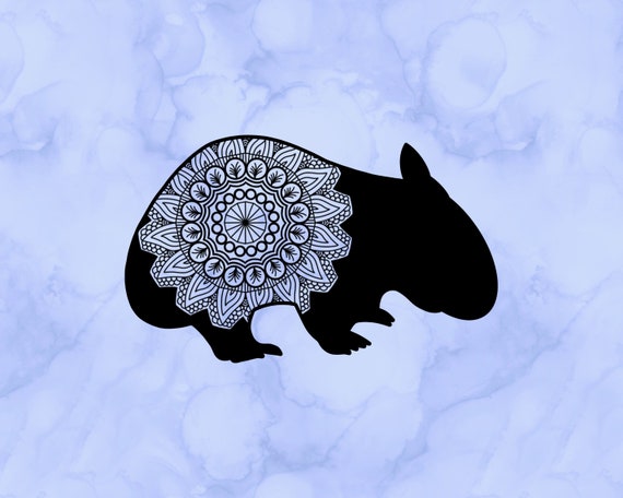 Wombat Zentangle Decal - Etsy
