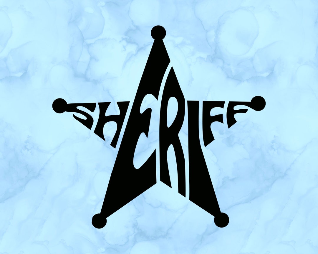 Sheriff Badge Decal - Etsy