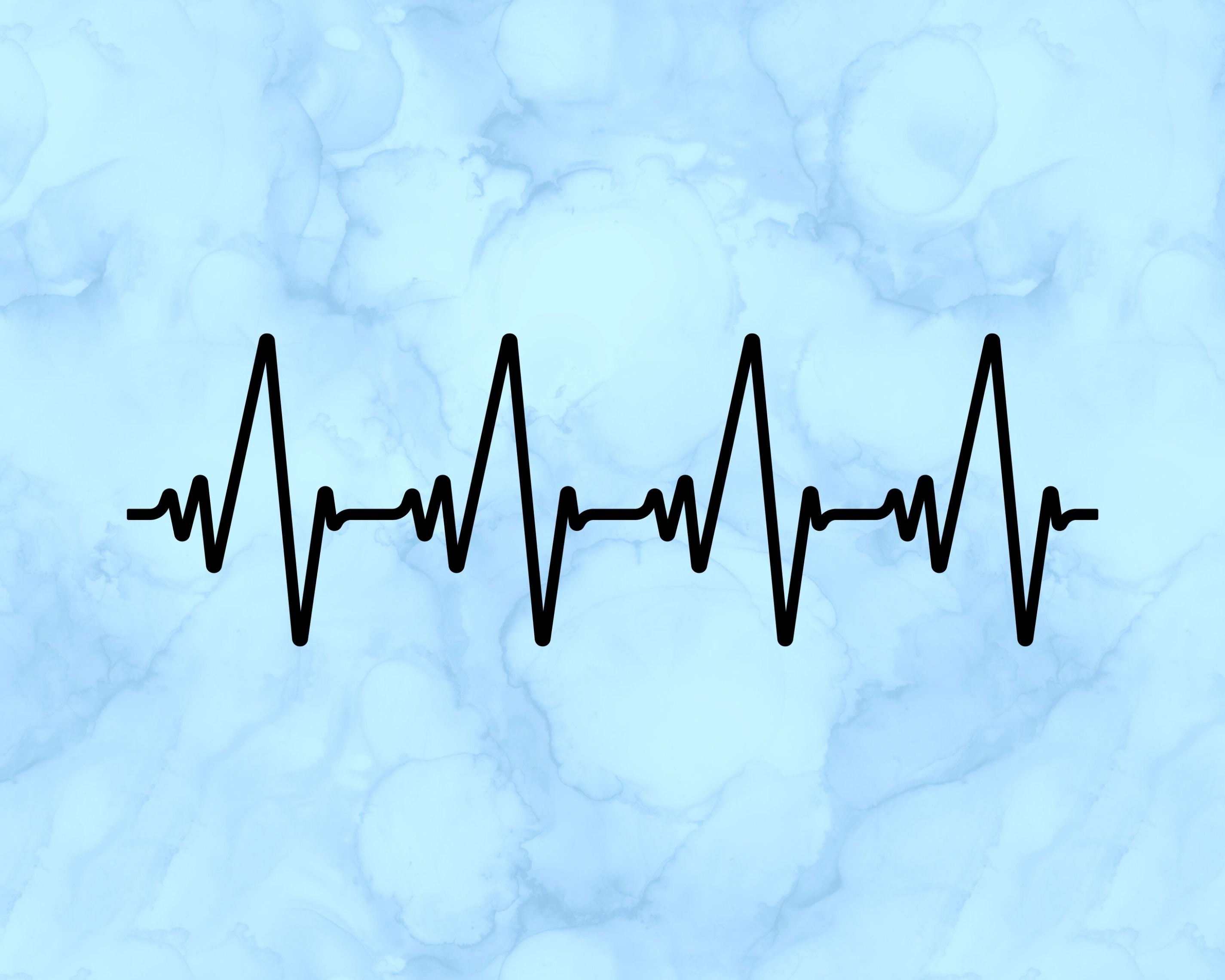 Heartbeat Decal | Etsy