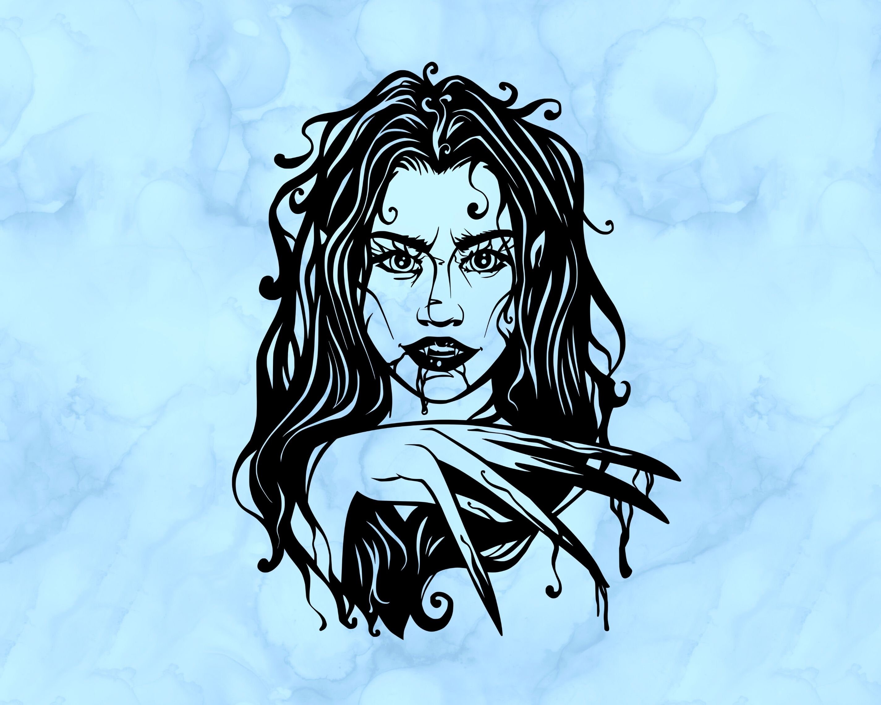 Vampire decal | Etsy