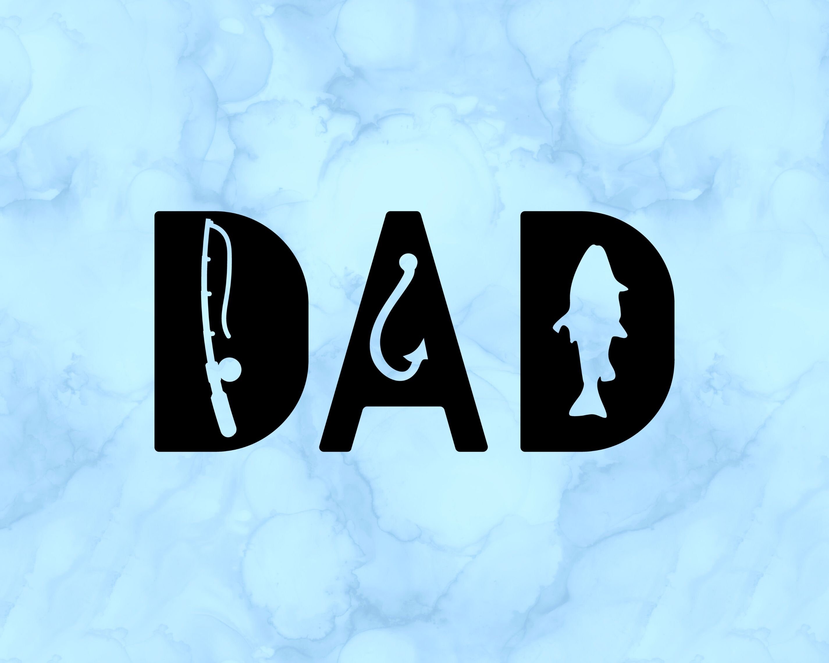 Dad Fishing Decal - Etsy