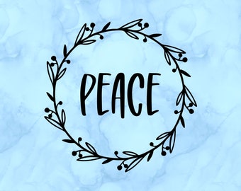 Detailed Peace Decal - Etsy