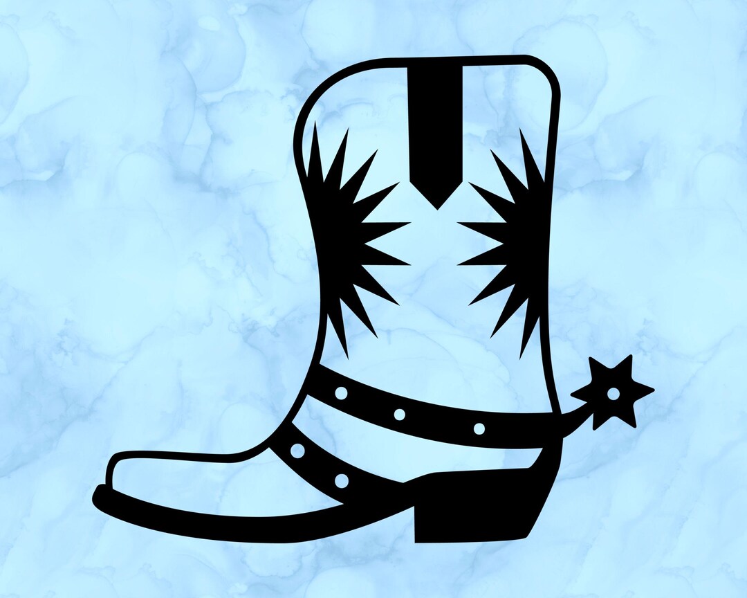 Cowboy Boot Decal - Etsy