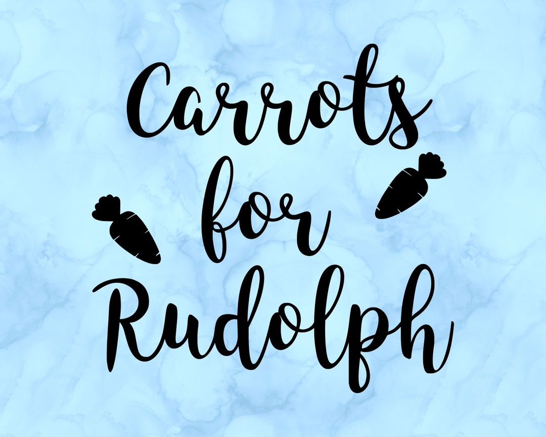 Carrots for Rudolph Decal - Etsy